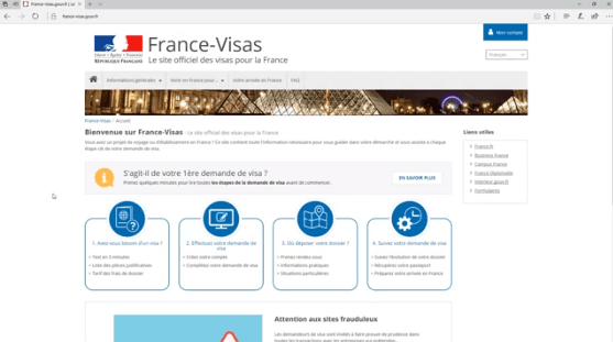 Vidéo – Visa pour la France : guide d’utilisation France-Visas et prise de rendez-vous - Visas ...