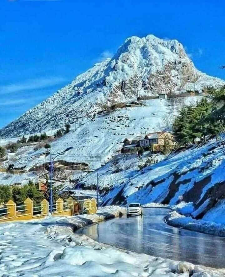 IMAGE – Médéa sous la neige - Visas Voyages Algérie